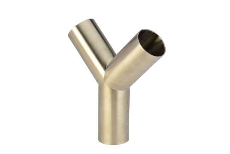 Polished True Wye Fitting | Badger Sanitary and Stainless